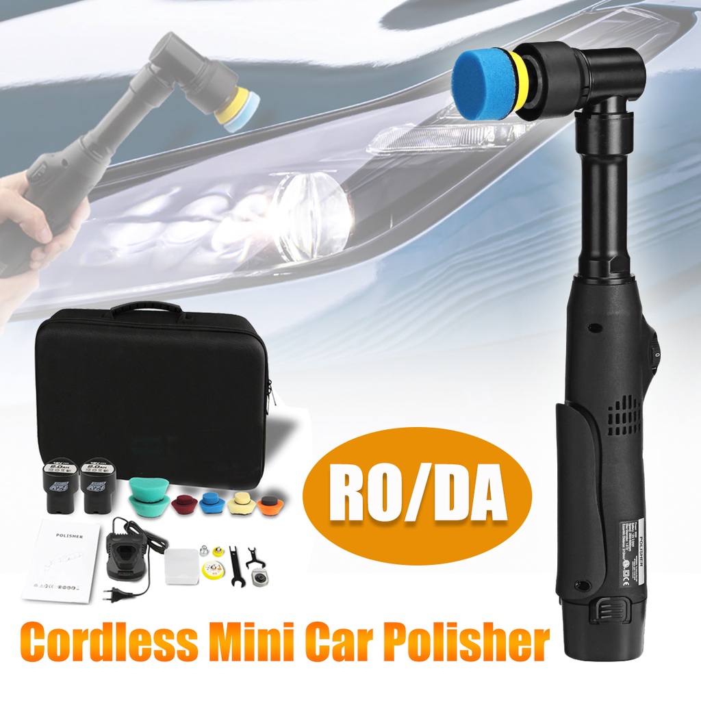 Cordless Mini Car Polisher RO/DA Micro Cordless Scratches Killer Car ...