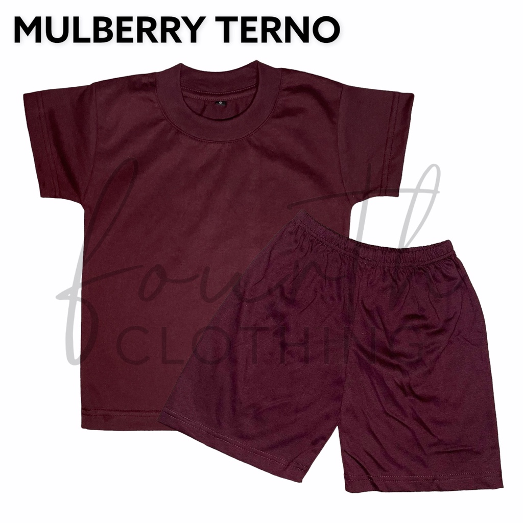 [KIDS TERNO] Plain Crew Neck Shirt and Short for Kids Pro Club Inspired ...