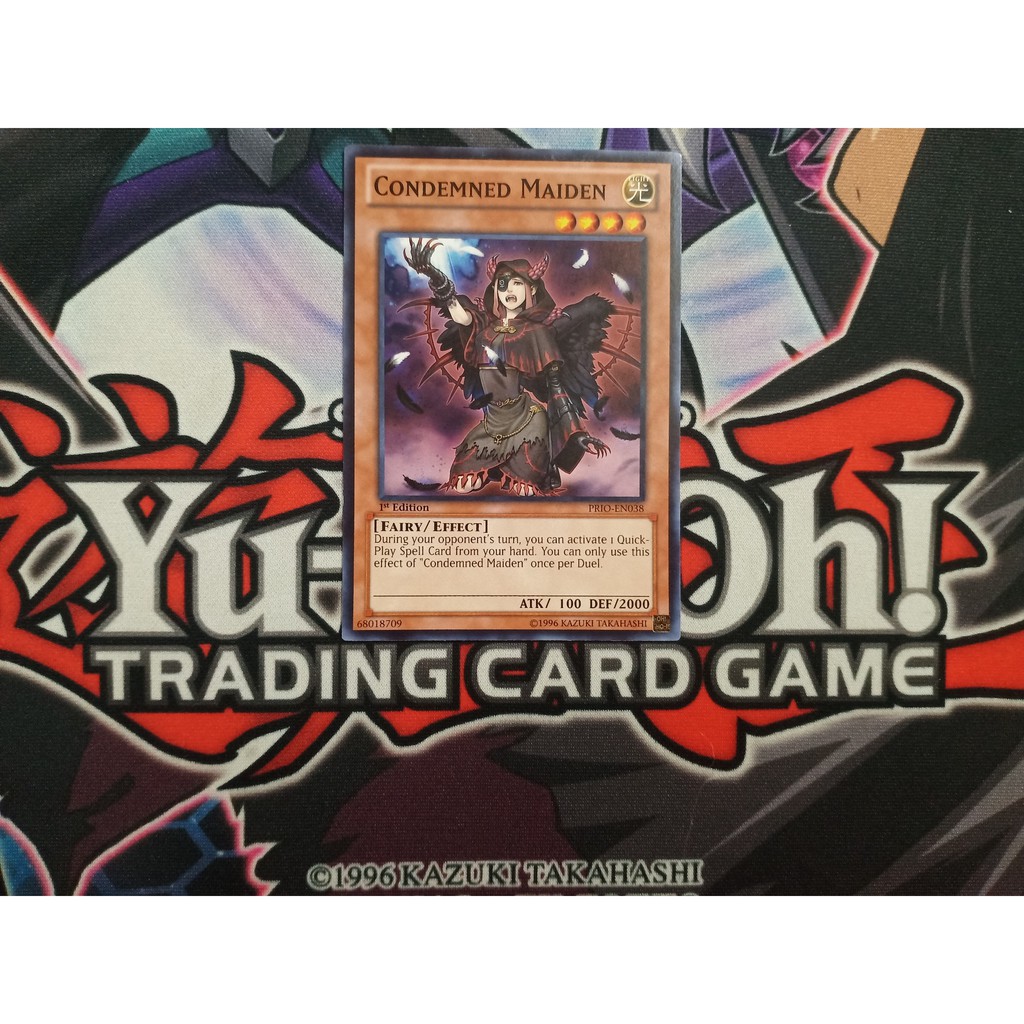 Genuine Yugioh Card - Condemned Maiden - PRIO-EN038 - Common 1st ...