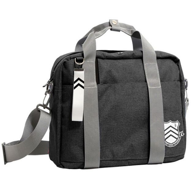 Persona 5 Shujin high school Japanese bag / canvas bag / black / syujin ...