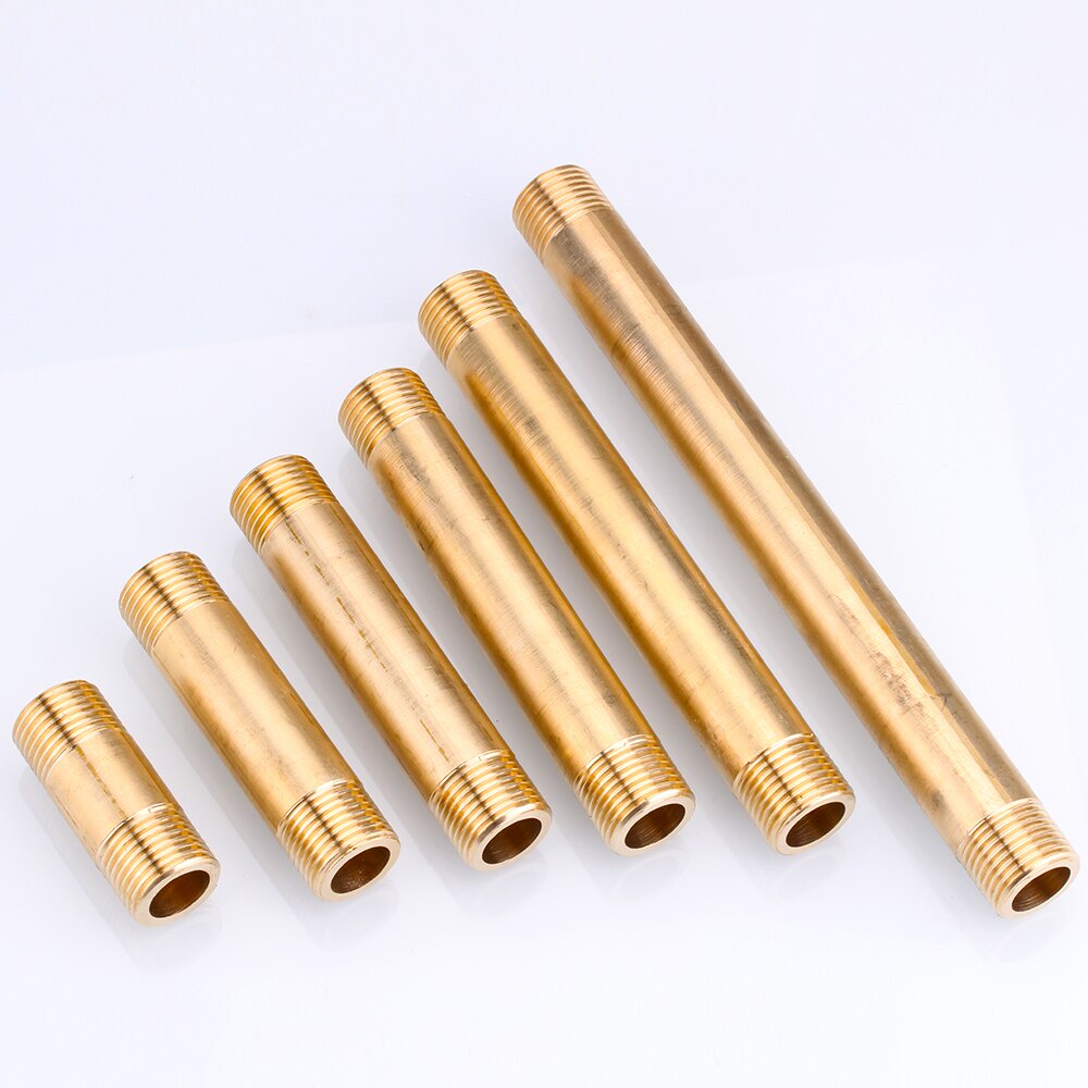 Length 50mm 80mm 100mm 120mm 150mm 1/2" BSP Male to Male Thread Brass ...