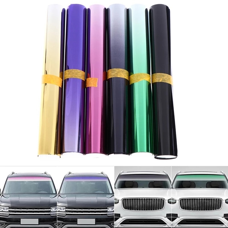 Car DIY Window Sun Visor Strip Tint Film/Front Windshield Sunscreen UV ...