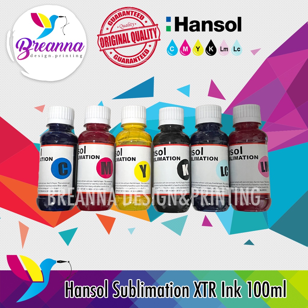 Hansol Sublimation Ink XTR Series 100ml | Shopee Philippines