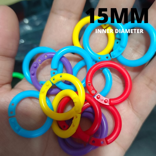 Multipurpose Plastic Loose leaf Rings Assorted Colors Bookbinding Rings ...