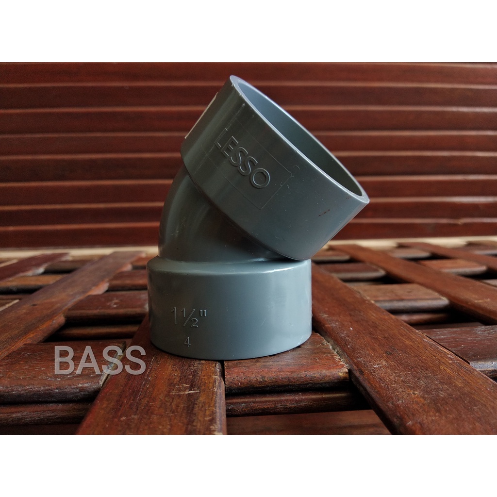 Elbow Knee PVC Lesso D 45* 1 1/2 inch Keni Fitting PVC Pipe Connection ...