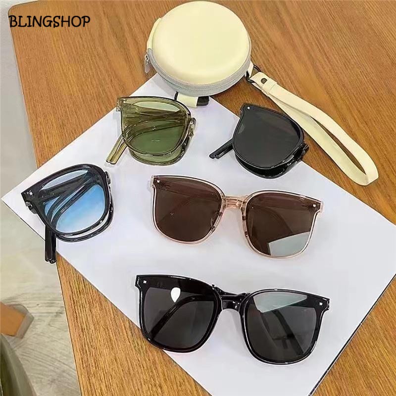 Foldable Sunglasses Korean Unisex Mi Ding Small Box Sunglasses For ...