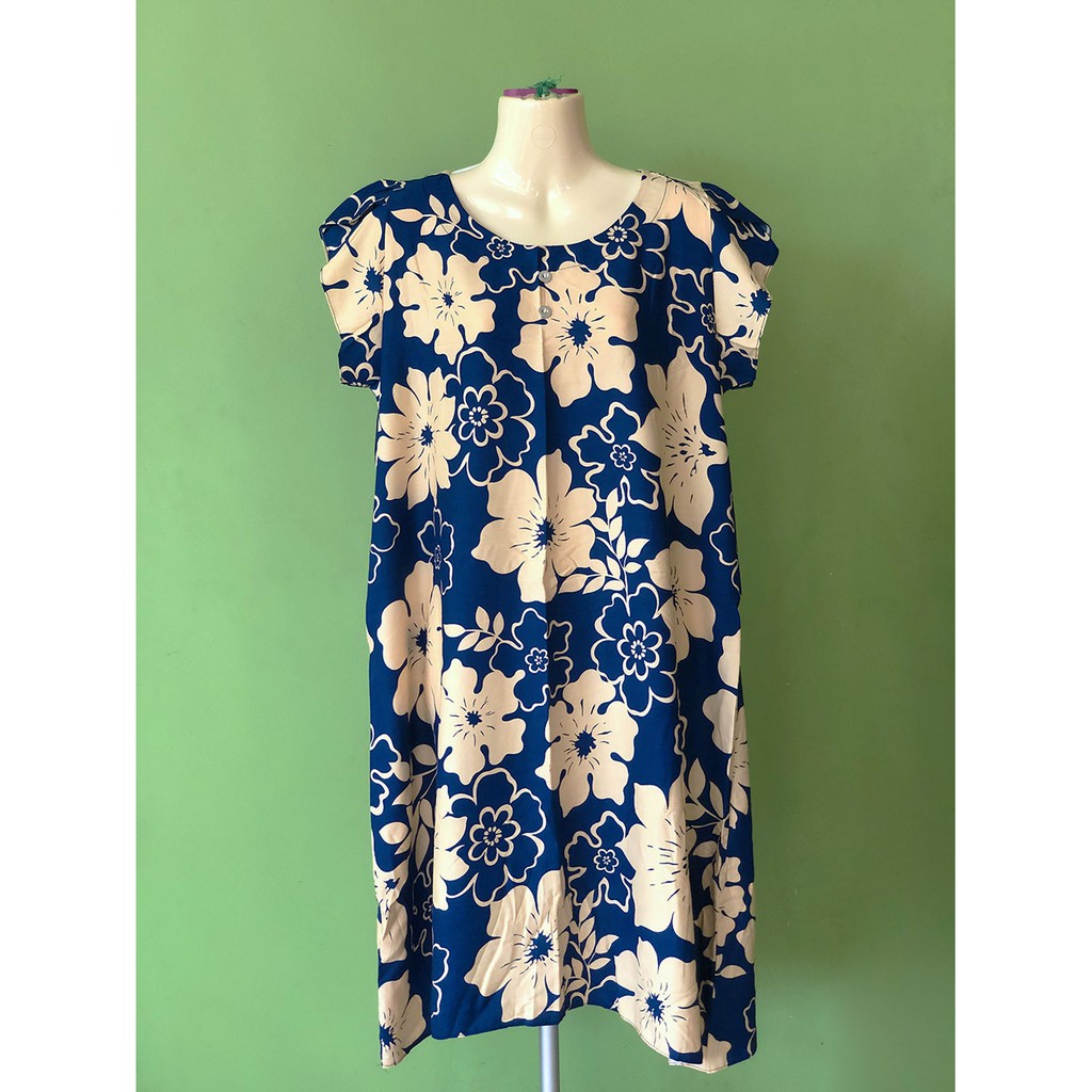 RESTOCKED (Beige Blossom) Pambahay Duster Dress | Shopee Philippines