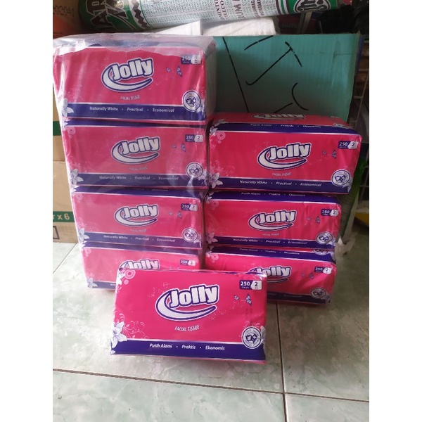 Tissue JOLLY 2PLY Contents 250 (Tick) | Shopee Philippines