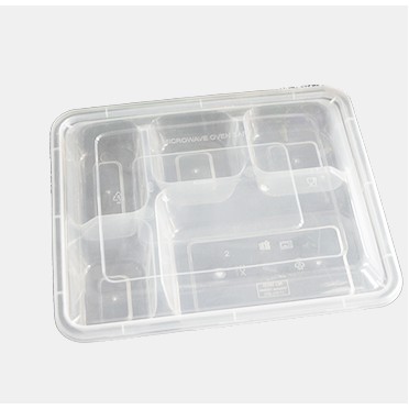 10pcs 3D Edible level Thicken Disposable Bento Box 4 division/grid with ...