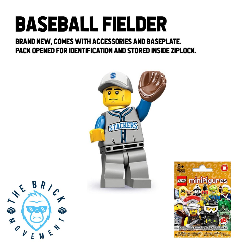 LEGO® Collectible Minifigure Series 10: Baseball Fielder Minifigure ...