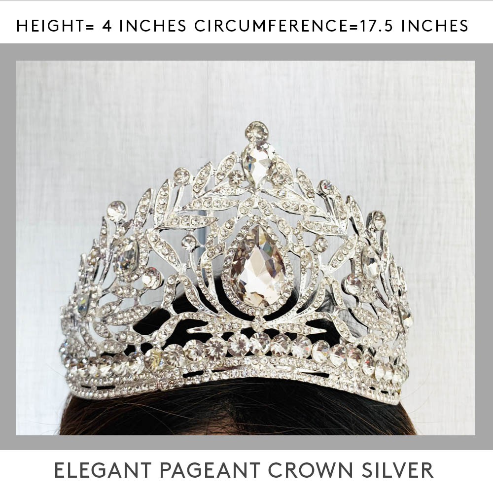 ELEGANT PAGEANT CROWN SILVER 4 INCHES | Shopee Philippines