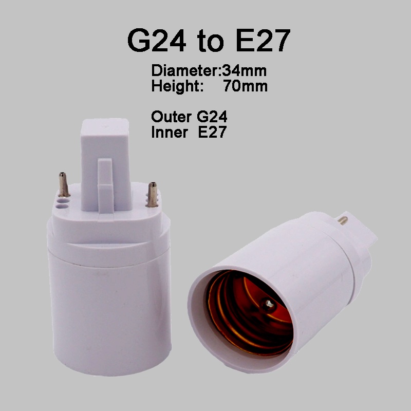 E12 E14 E17 E27 E40 B22 GU5.3 MR16 GU10 G4 G9 G24 Base Socket Conversion Adaptor For Light Lamp ...