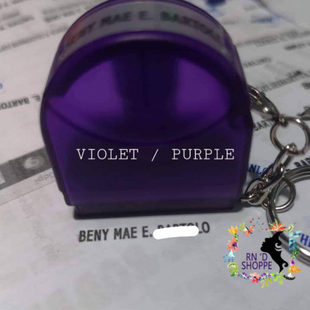 Personalized Neon Self Inking Name Stamp (free layout) | Shopee Philippines