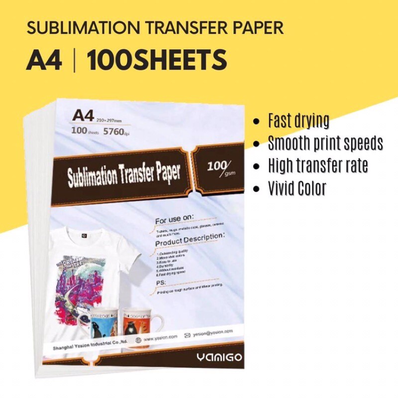 A4 Sublimation Transfer Paper - 100sheets | Shopee Philippines