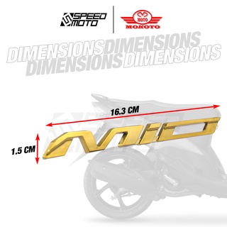 YAMAHA MIO EMBOSSED EMBLEM 3D STICKER LOGO CHROME DESIGN FOR MIO ...