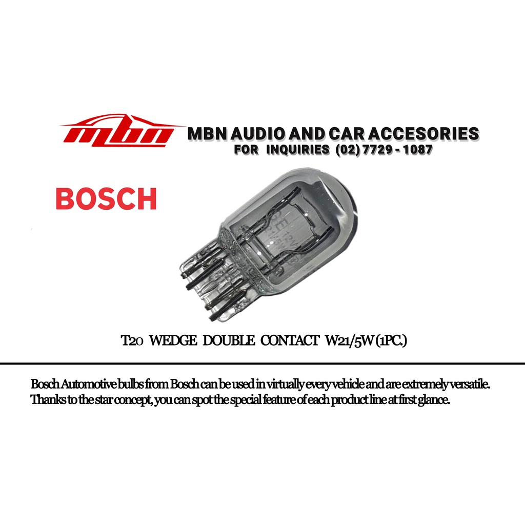 T20 WEDGE DOUBLE CONTACT AUTO BULB W21/5W (1PC.) | Shopee Philippines