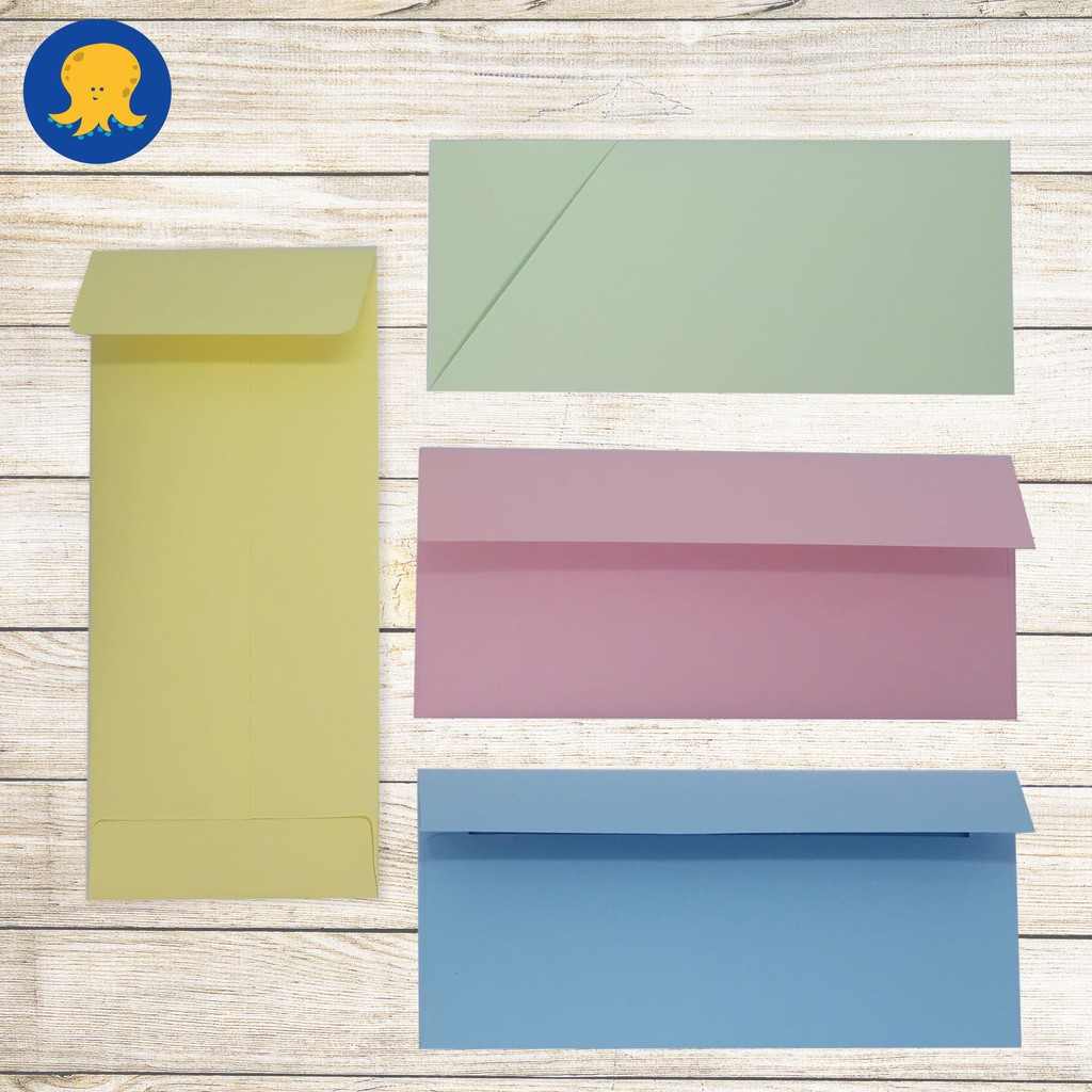 Pastel color Money envelope for ticket and Boarding style Invitation ...