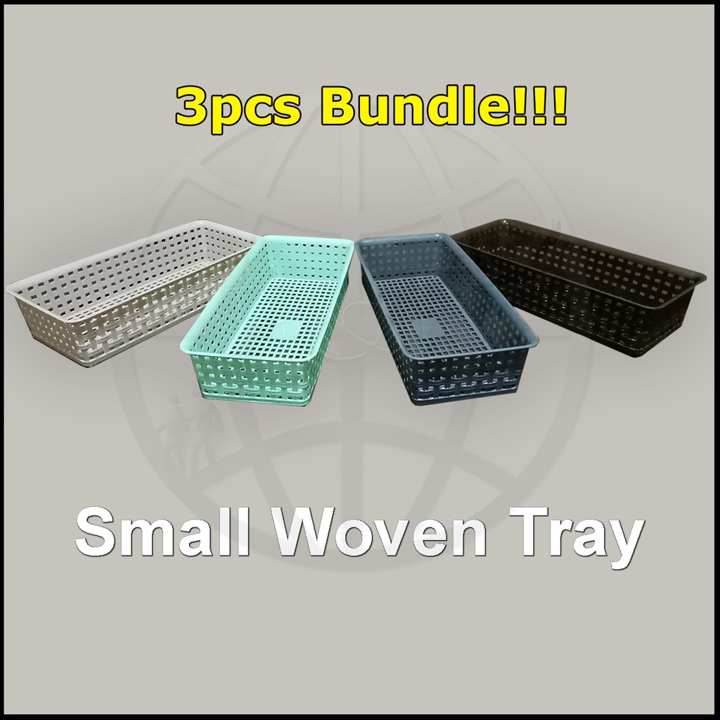3pcs Bundle Small Multi-Purpose Woven Tray | Shopee Philippines