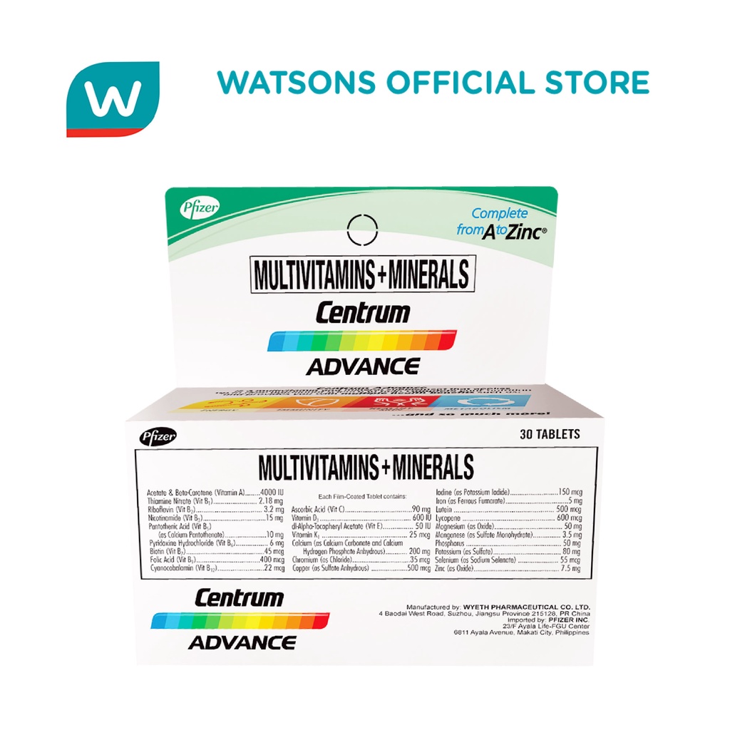 CENTRUM Advance Bottle of 30 Tablets | Shopee Philippines