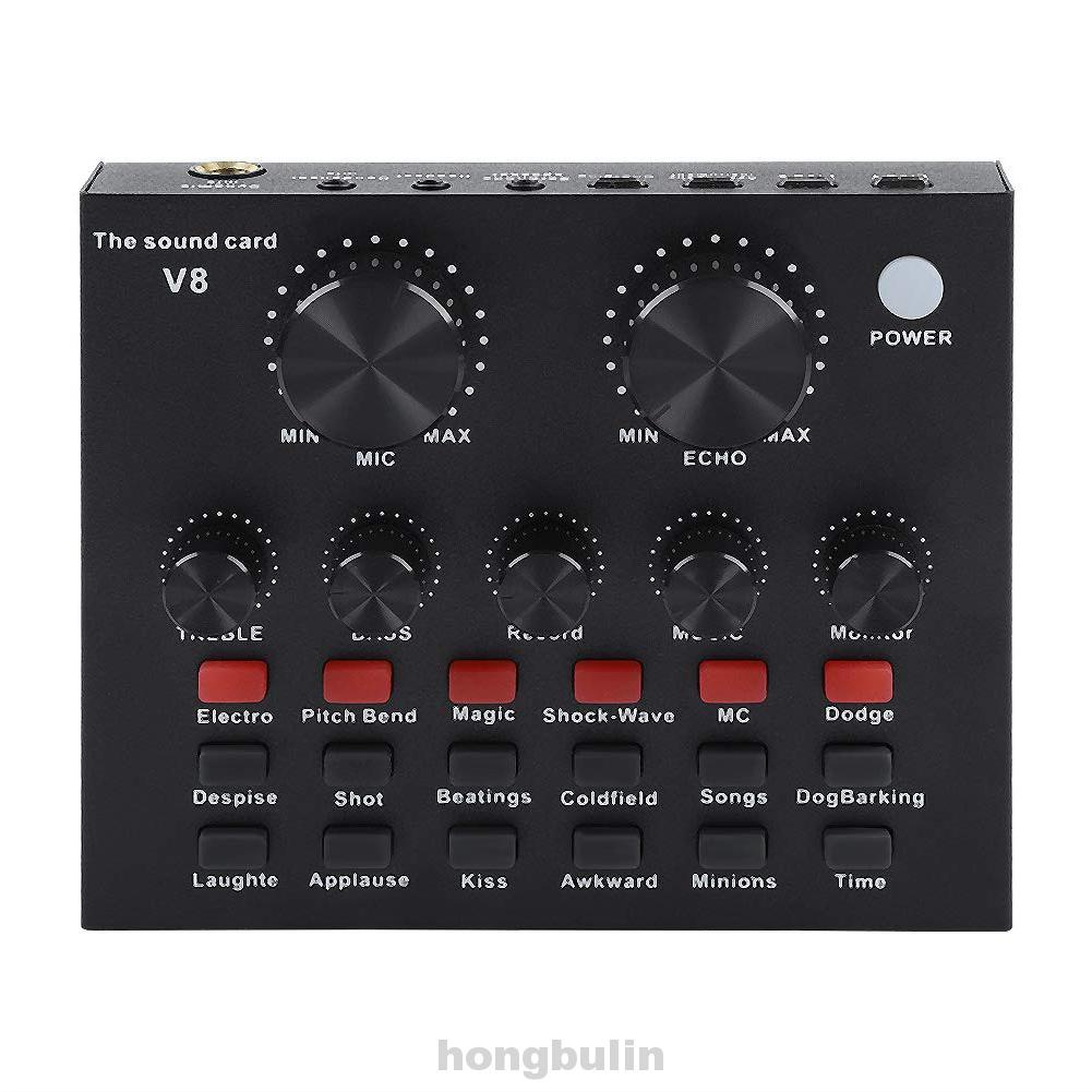 V8 Computer Singing Karaoke Live Broadcast External USB Headset ...