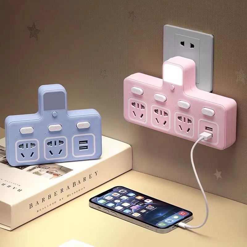 Multi Power Socket With USB Port Wireless Socket Converter Travel ...
