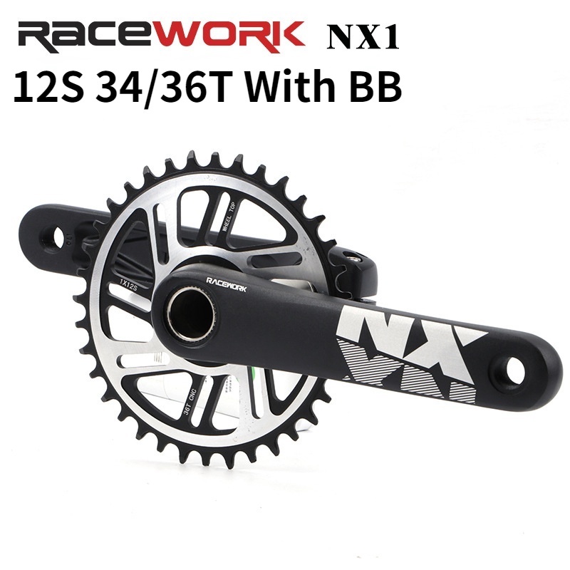 RACEWORK NX1 Bicycle CRANKSET 12 Speed MTB Bike Chainwheel 170mm 34/36T ...