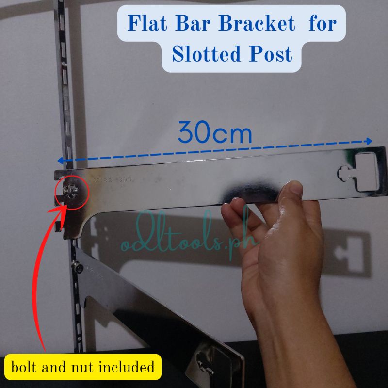 Slotted Post/Flat Bar/Bracket/Connectors DIY Shop Fitting and Wall ...