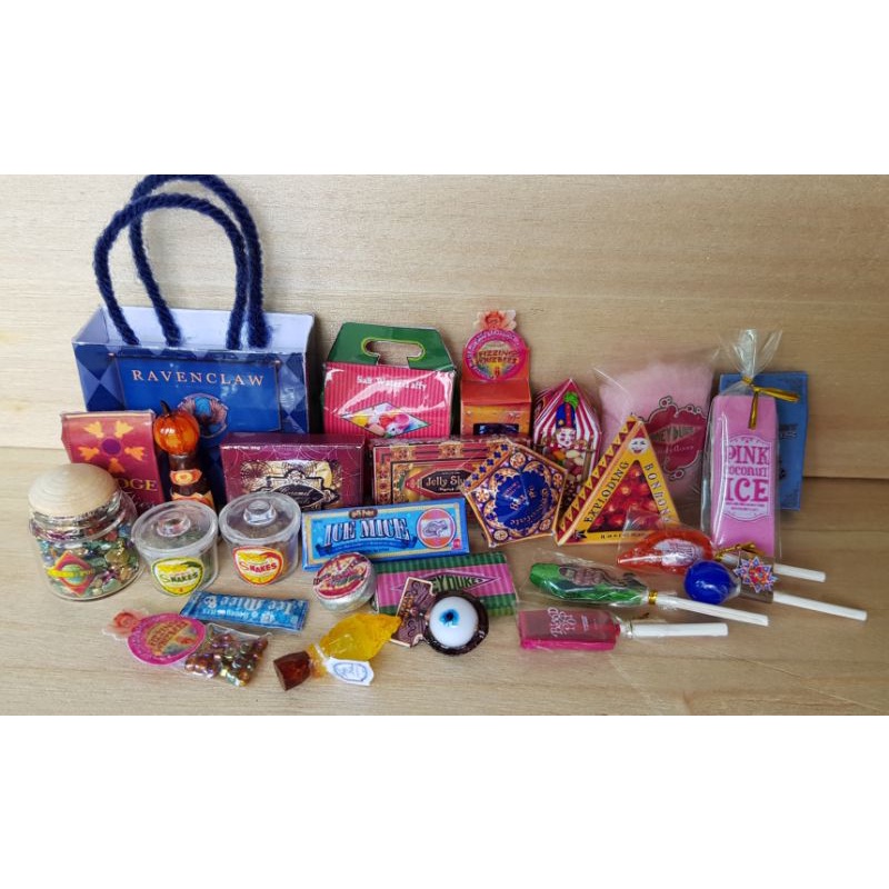 Harry Potter miniature Large Set Of Snacks From Honeydukes | Shopee ...