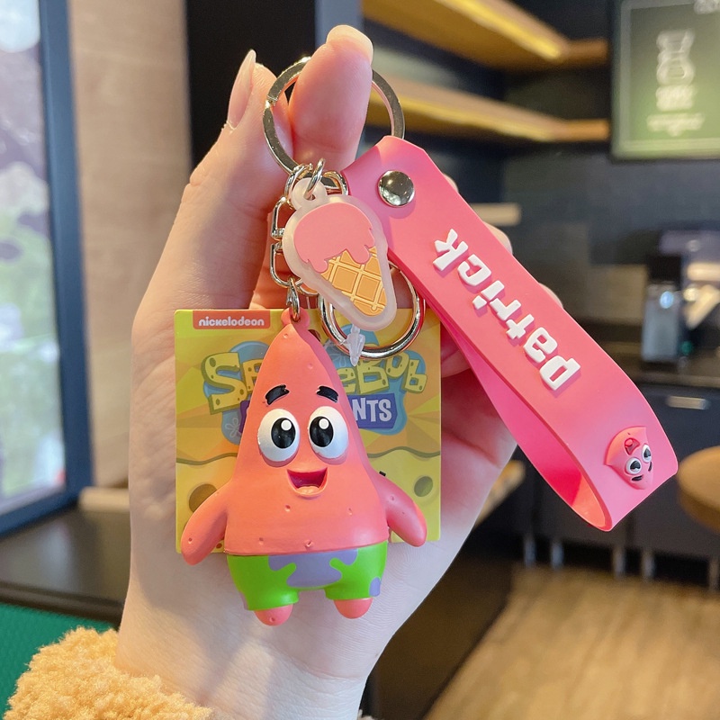 Genuine cartoon animation keychain SpongeBob SquarePants Patrick Star ...