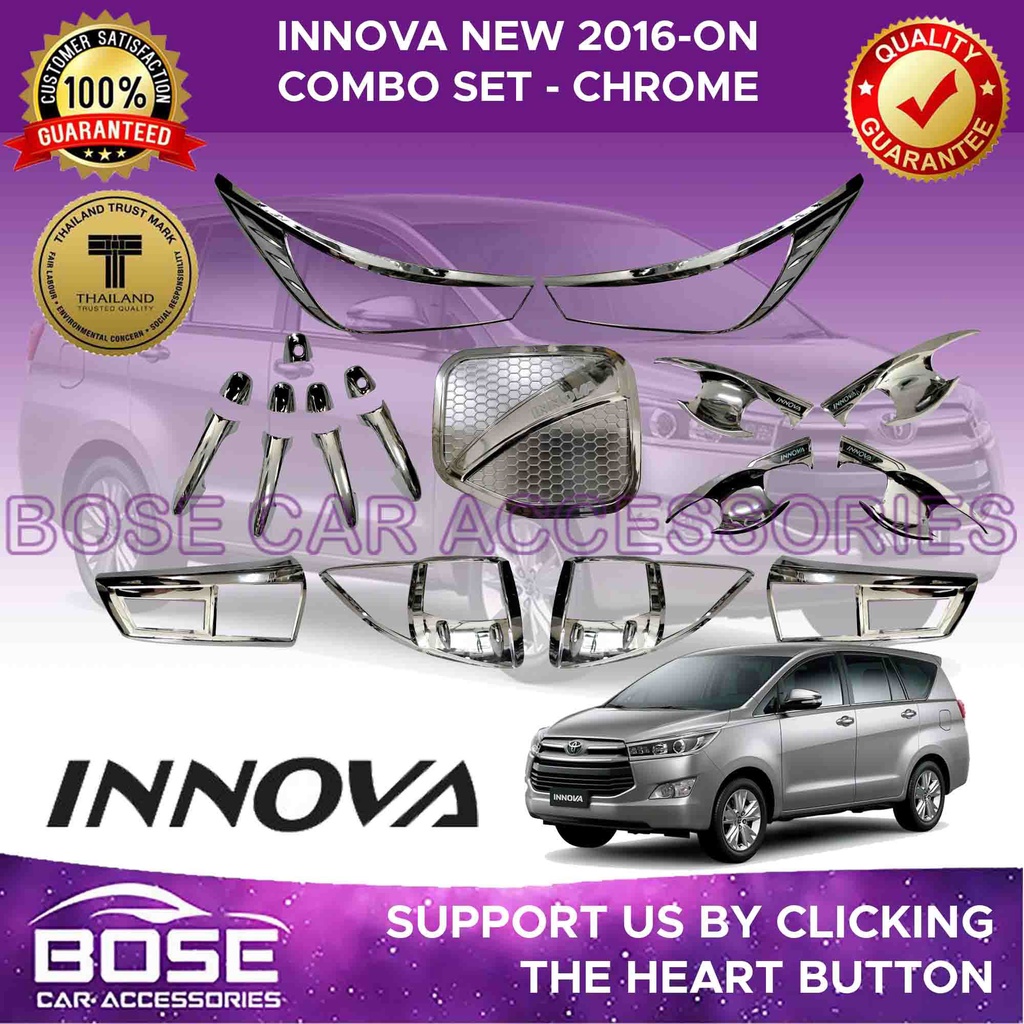 Toyota Innova August 2016 - Onwards Zenix Garnish Cover / Combo Set ...
