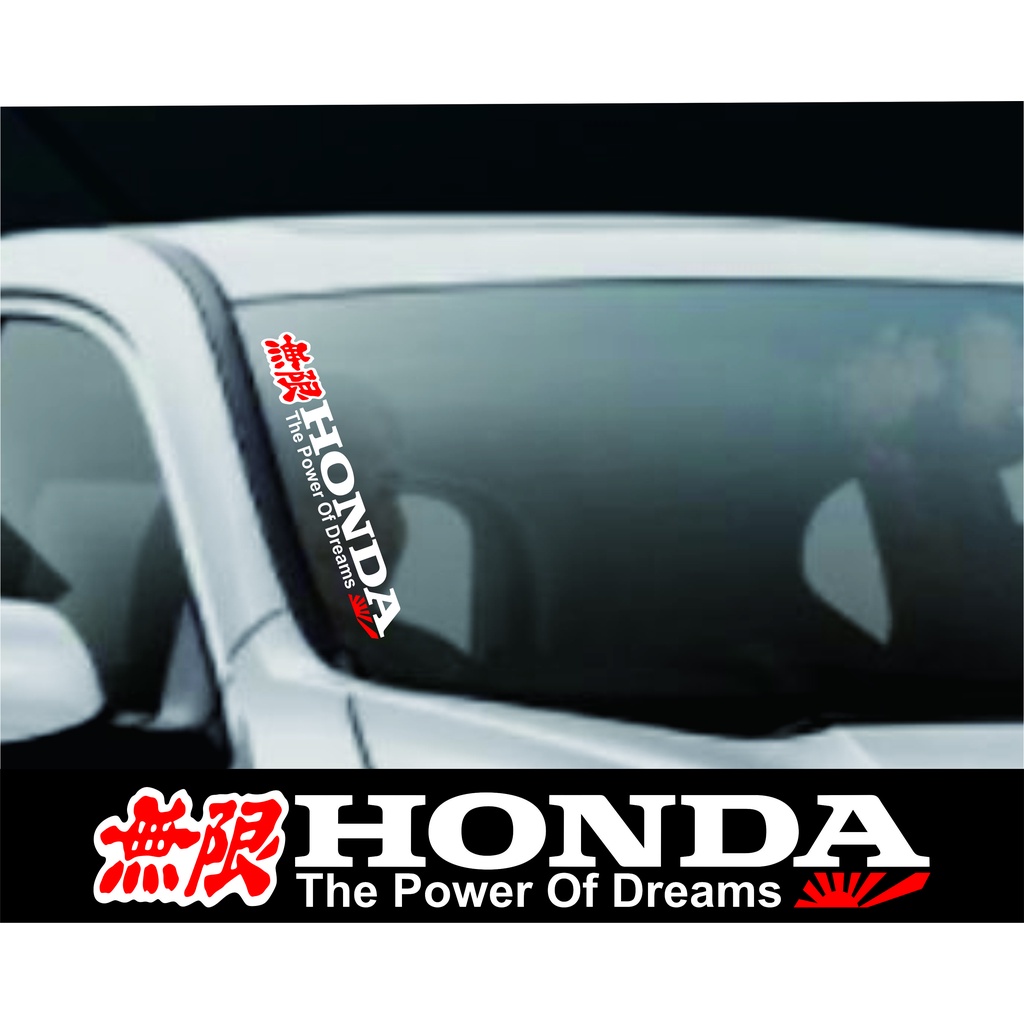 Honda car windshield sticker | Shopee Philippines