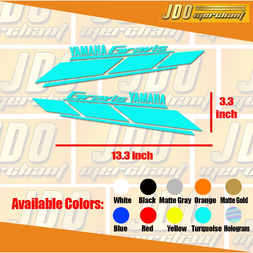 yamaha Mio Gravis Stickers 2pcs | Shopee Philippines