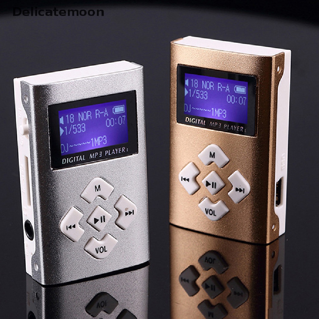 Delicatemoon MP3 Music Player Mini Usb Portable 32Gb Card Inserting ...