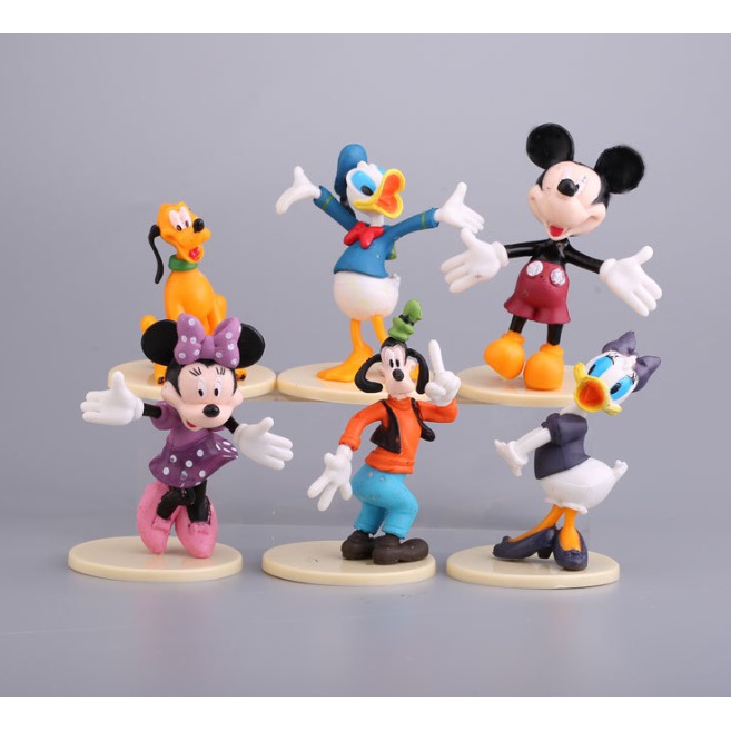 Mini Action Figures Cake Topper Donald Duck Cake Decoration Mickey ...