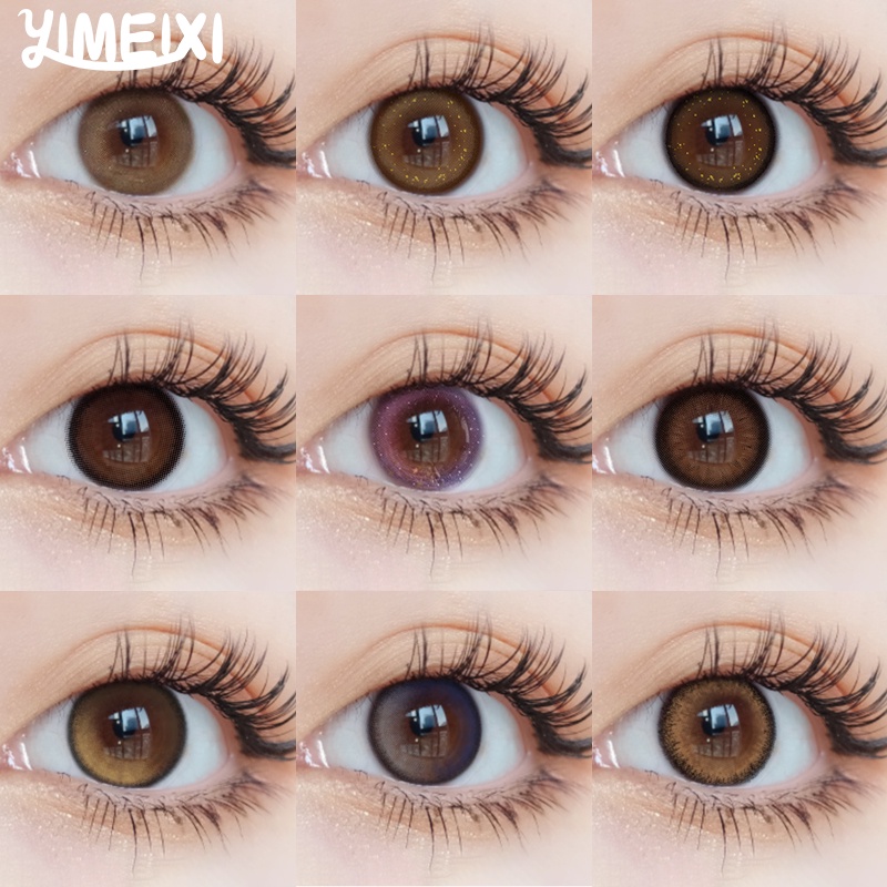 【graded contact lenses&COD&Ready stock】2 Pcs of Black Natural Beauty ...