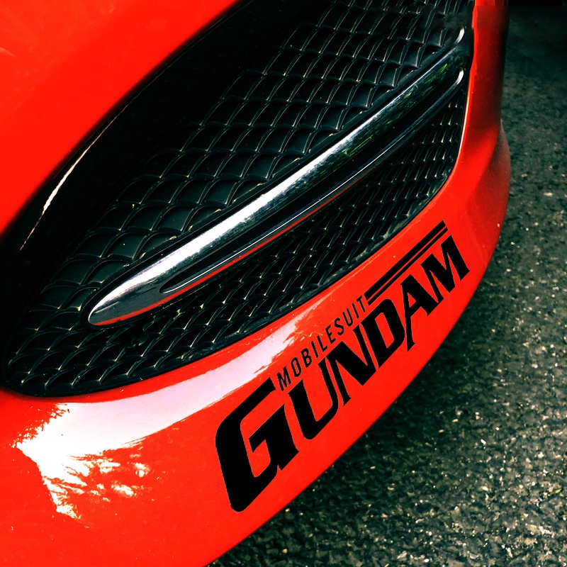 Car Sticker GUNDAM Hollow Sticker Car Electric Vehicle Computer Luggage ...