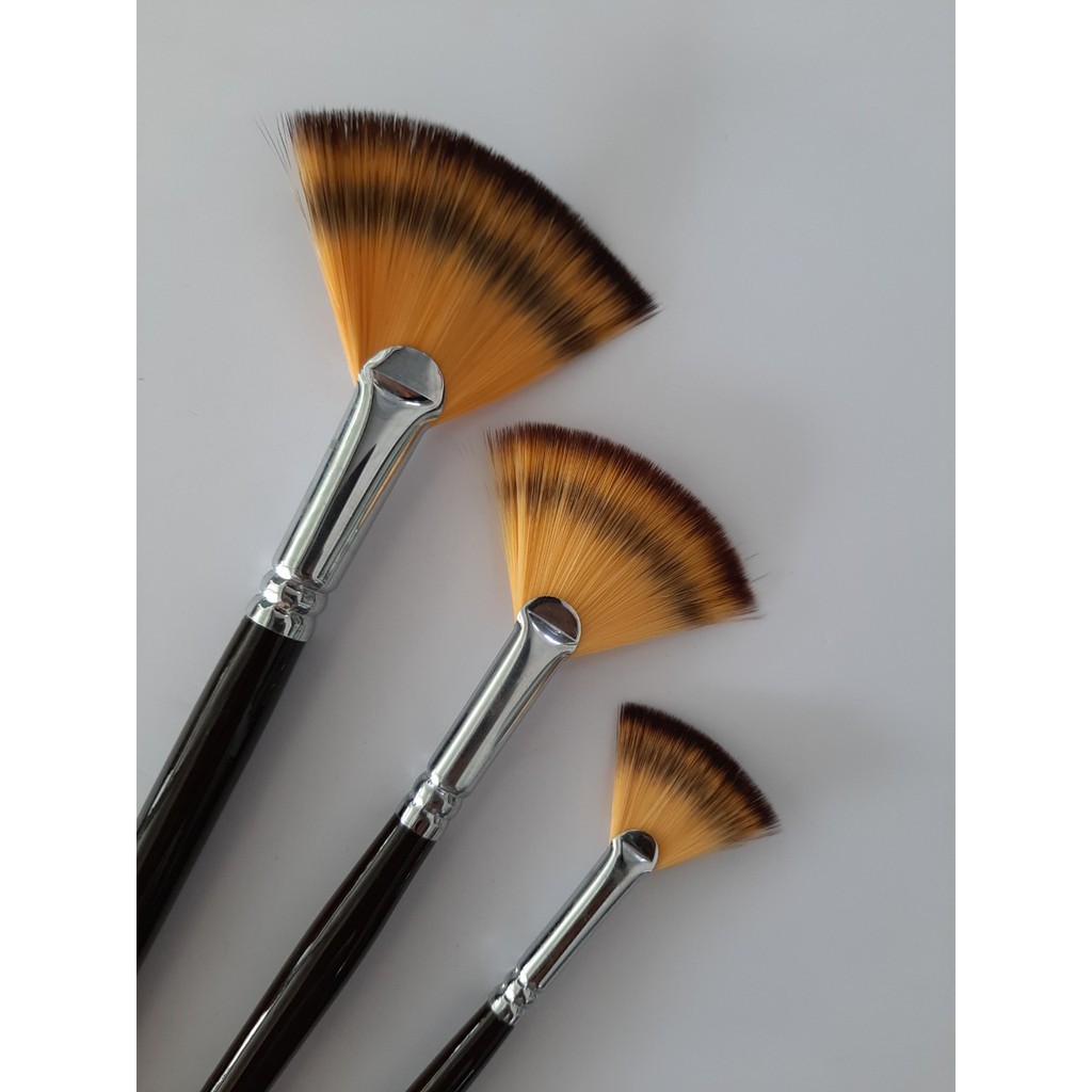 Golden Maple 3-piece fan brush set, fan brush | Shopee Philippines
