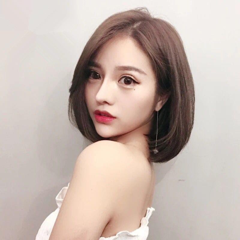 Wig Female Short Hair CD Pseudo Girl Supplies Women's Straight Cross ...
