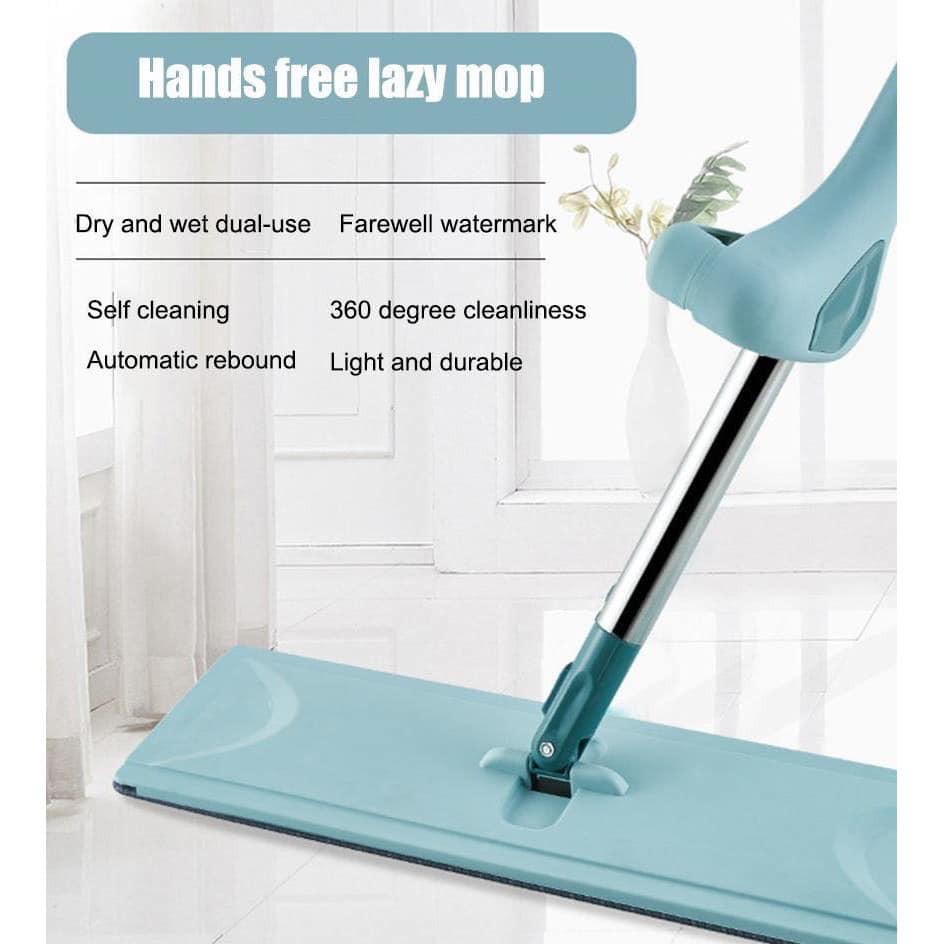 s4 Lazy Mop 360 Spin Mop Degree Double Sided Flat Mop Free Hand Washing | Shopee Philippines