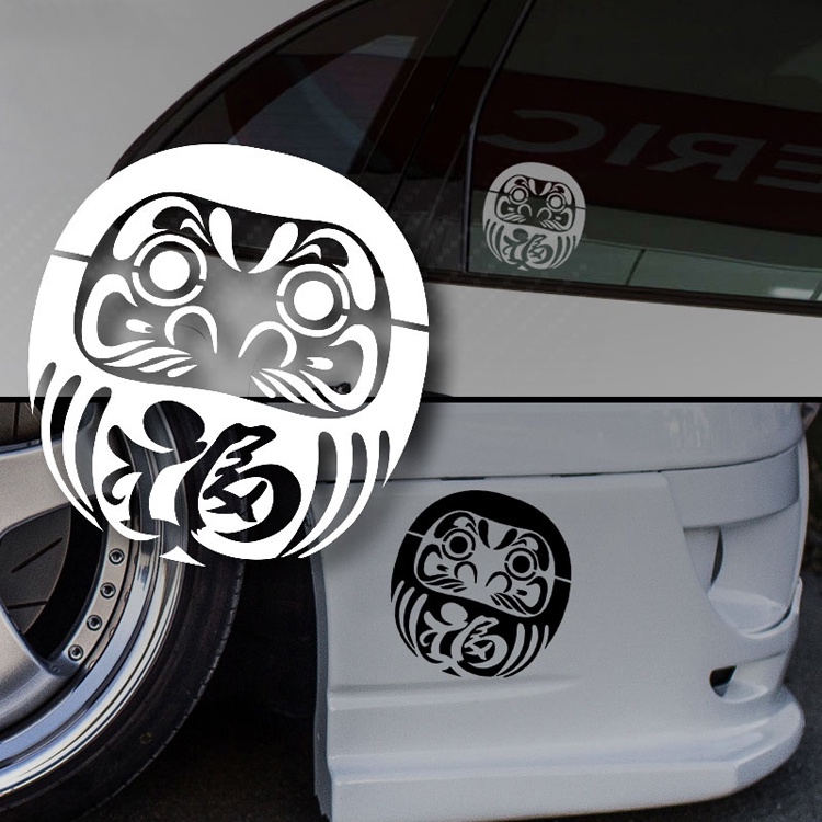 P-A190 JDM Fuel Tank Cap Reflective Sticker Dharma Blessing Body ...