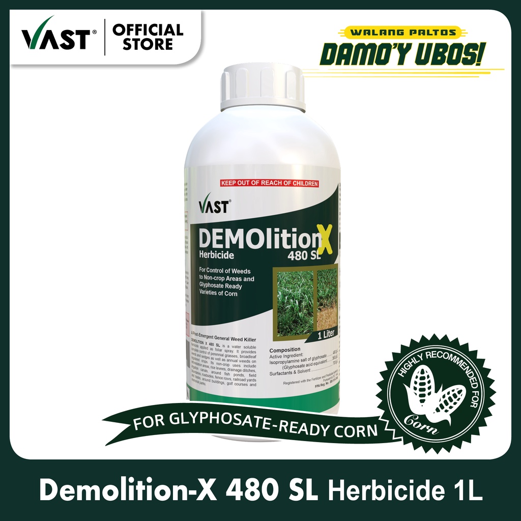 Demolition X 480 SL Herbicide / Weed Killer / Weed Eliminator 1 Liter | Shopee Philippines