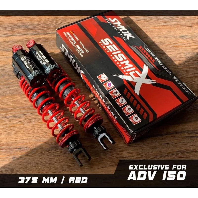 SMOK Seismic 375mm Rear Dual Shock for Honda Adv150/Pcx150/160 | Shopee ...