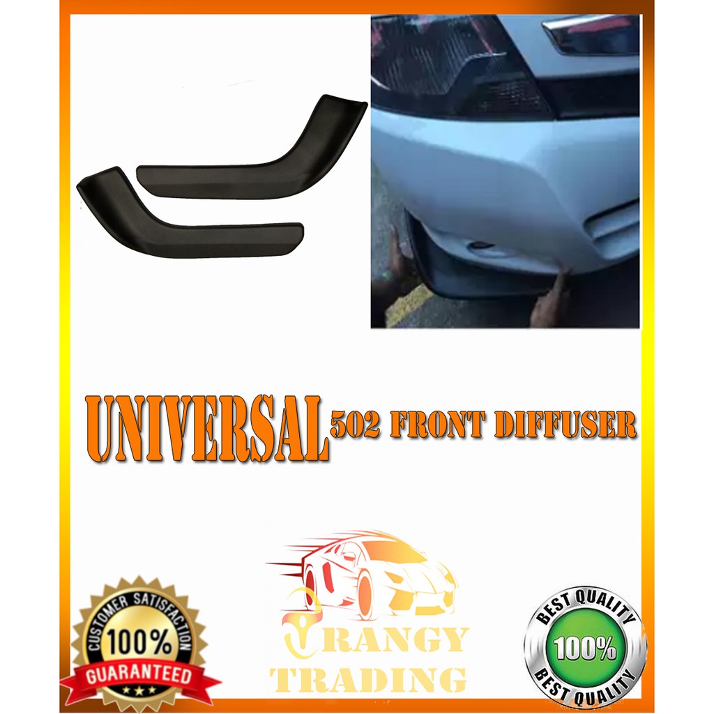 Universal 502 Front Diffuser FIT FOR HATCHBACK CARS (Car Accessories ...