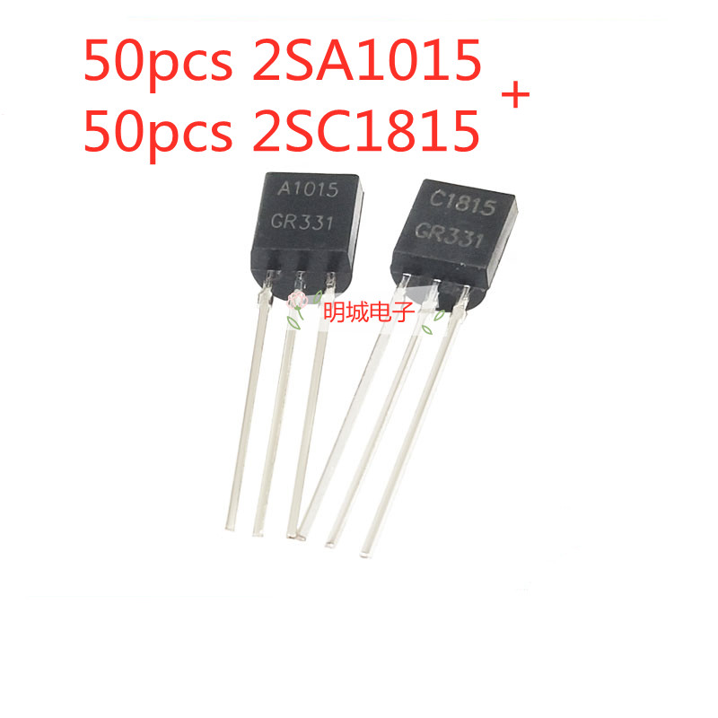100pcs A1015 C1815 TO-92 2SA1015 2SC1815 GR 0.15A 50V NPN transistor PNP | Shopee Philippines