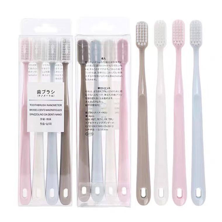 Japanese soft bristles toothbrush portable economical family couple ...