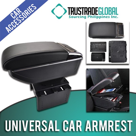 UNIVERSAL Car Arm Rest Center Console Box with USB | Shopee Philippines