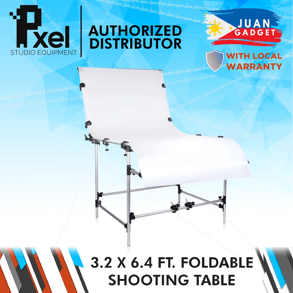 Pxel ST-10X20 Foldable Shooting Table 100x200cm Photographic Studio ...