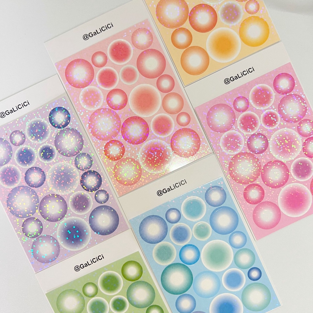 GaLiCiCi Stickers Original Bubble Stickers / Goo Card Decoration Diy ...