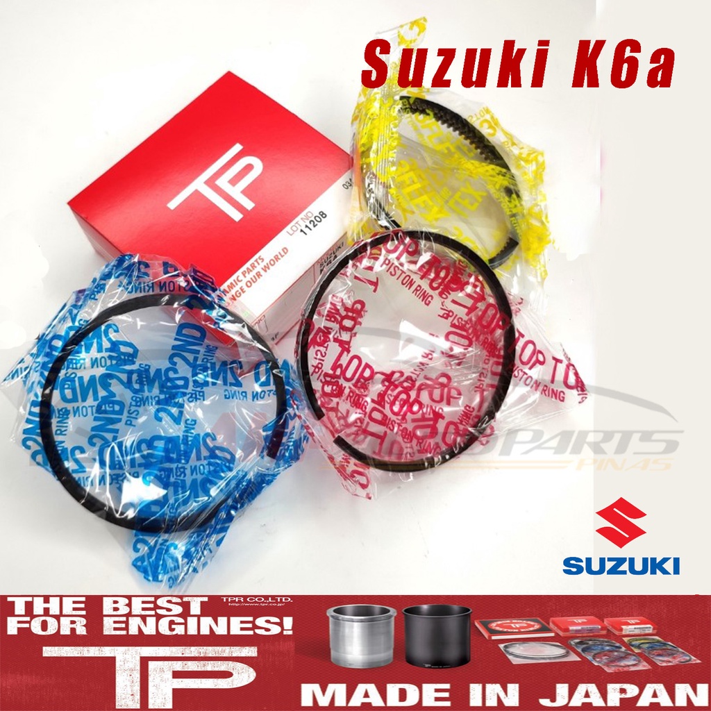 TP Piston Ring Set for Suzuki K6A Engine // Transformer Multicab 660cc 3cyl | Shopee Philippines