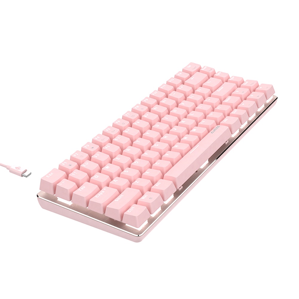 Ajazz AK33 Portable Mini Compact 82 Keys Layout Pink Switches Gaming ...